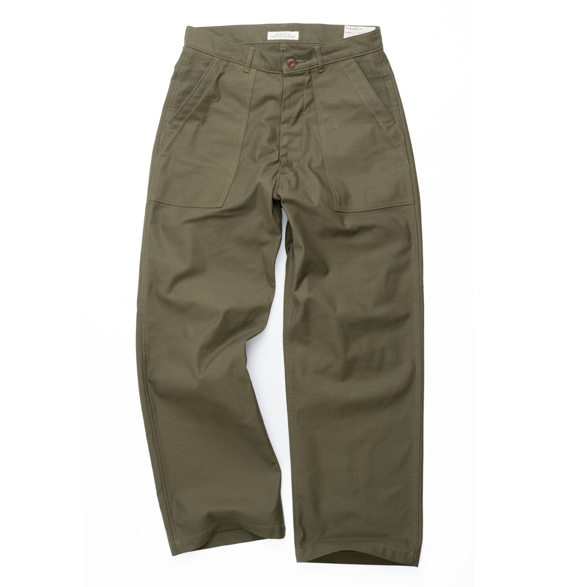 FATIGUES IN OLIVE SATEEN – Bielbys